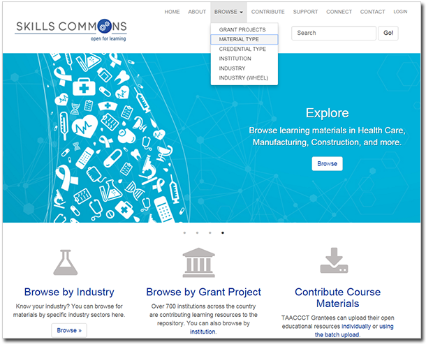 Documentation of Accessibility Features | SkillsCommons Support