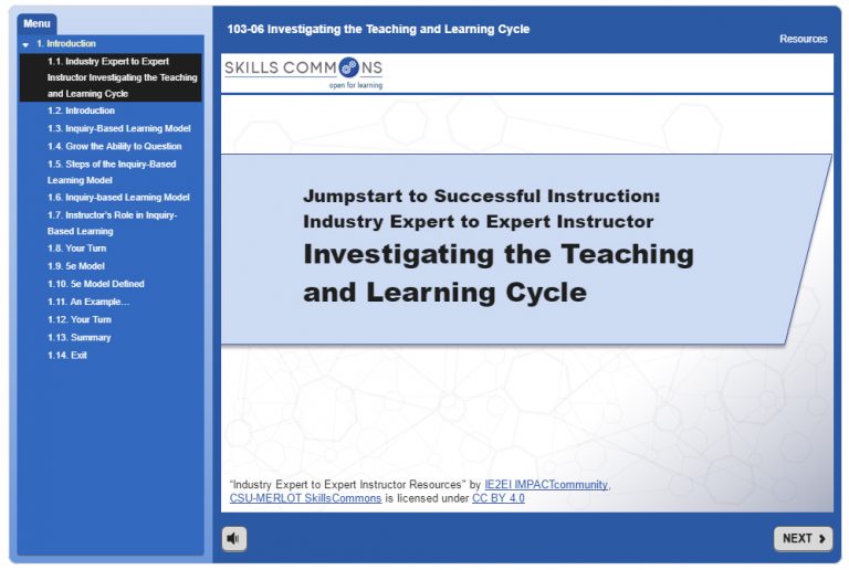 103 – Jumpstart to Successful Instruction (IE2EI) New Faculty ...