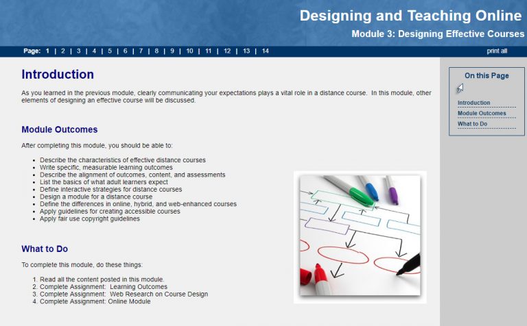 Designing and Teaching Online | SkillsCommons Support